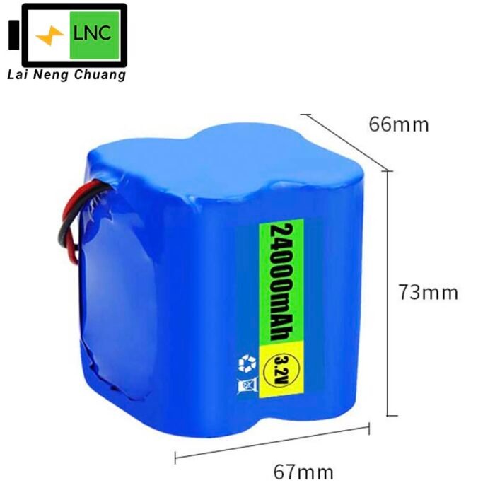 3.2V 24Ah LiFePO4 Battery Pack 32650/32700 Cylindrical Lithium Iron ...